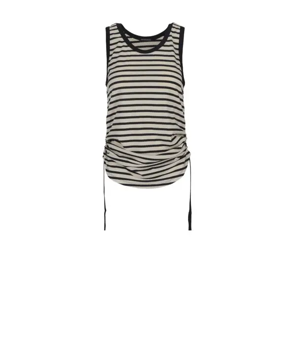 ANN DEMEULEMEESTER Striped Vest - Nude