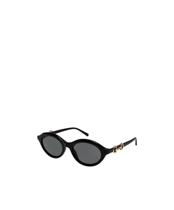 Gucci Oval Frame Sunglasses - Black