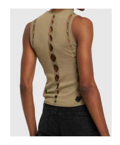 DION LEE Hollow-out Knit Vest
