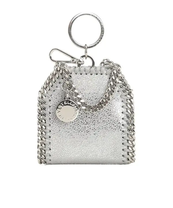Stella McCartney Falabella Airpods Case Keyring - White