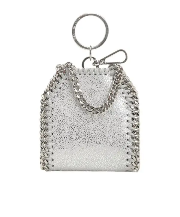 Stella McCartney Falabella Airpods Case Keyring - White