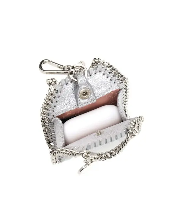 Stella McCartney Falabella Airpods Case Keyring - White