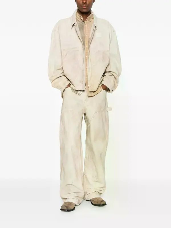 COLE BUXTON Distressed Panelled Jeans