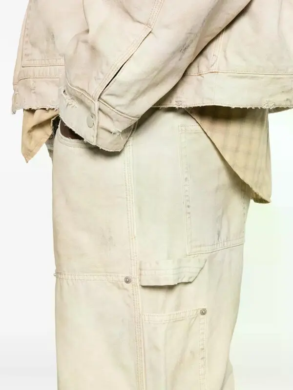 COLE BUXTON Distressed Panelled Jeans