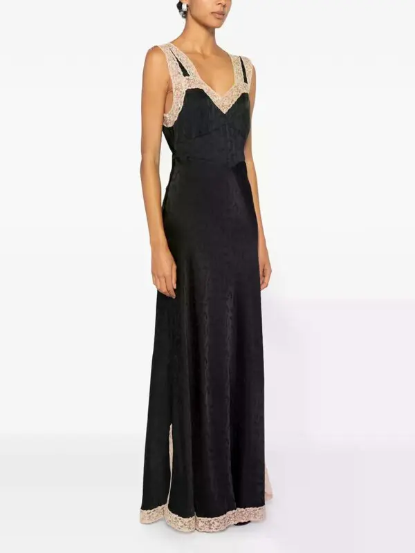 Rixo Keily Lace-trim Maxi Dress