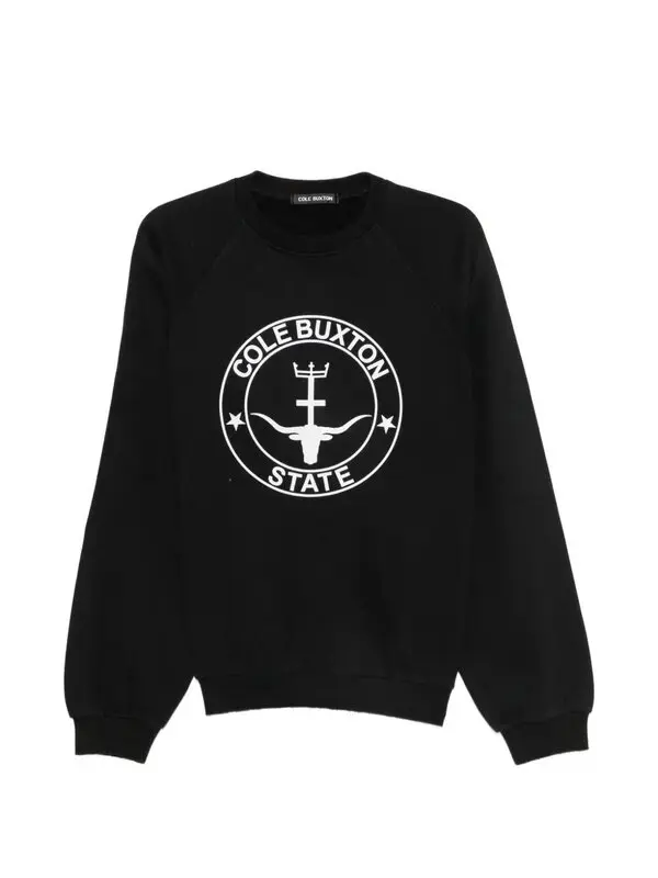 COLE BUXTON Logo Print Raglan Sleeve Sweatshirt