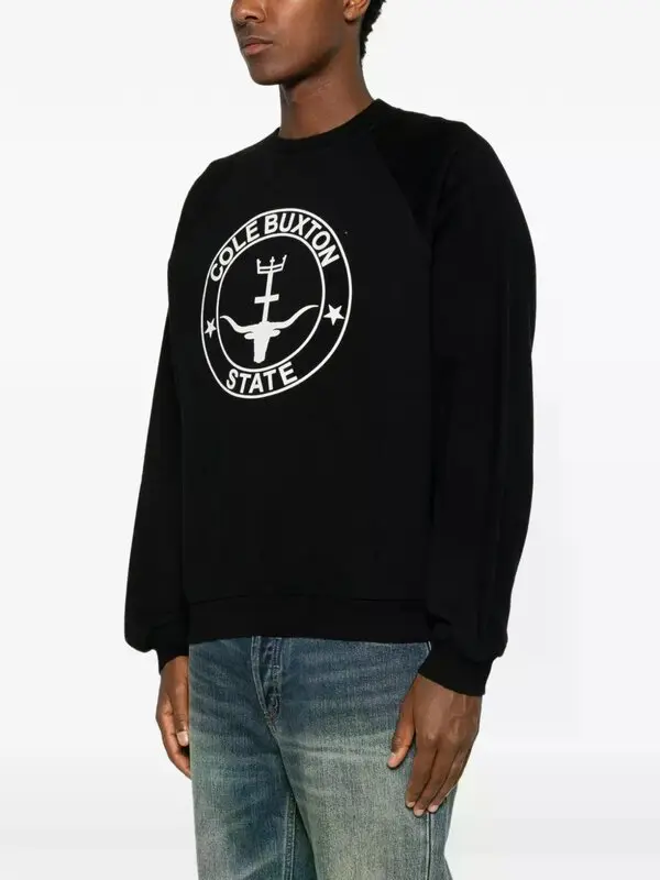 COLE BUXTON Logo Print Raglan Sleeve Sweatshirt