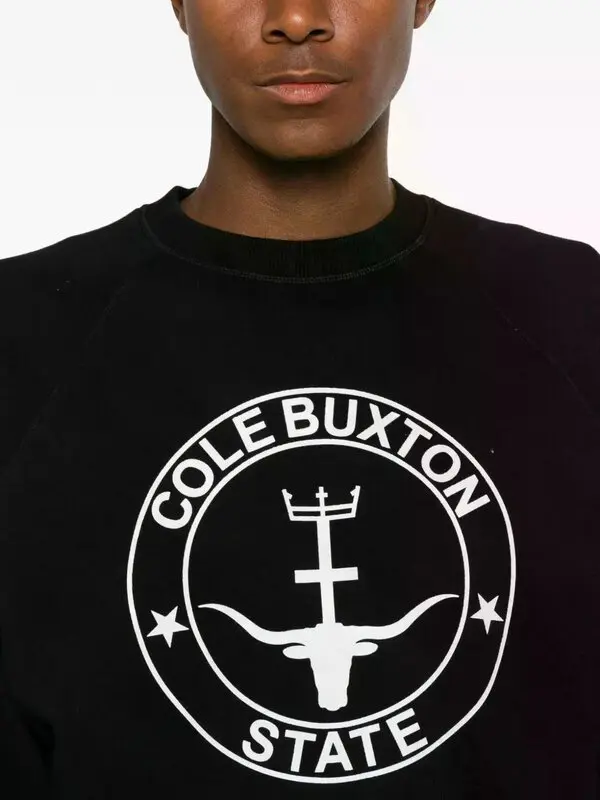 COLE BUXTON Logo Print Raglan Sleeve Sweatshirt