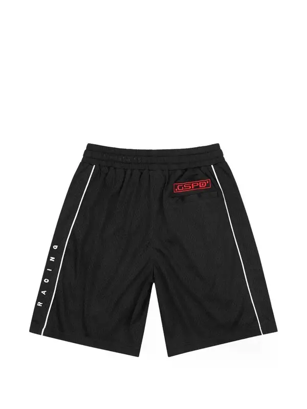 GODSPEED Logo Patch Mesh Shorts - Black