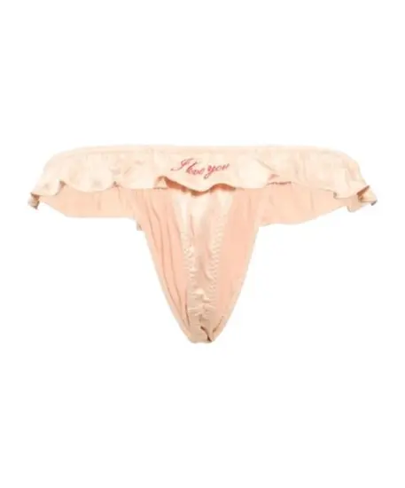 Stella McCartney Embroidered Satin Thong
