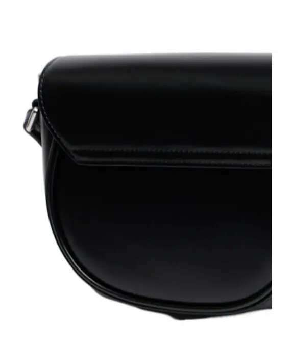 Marni Poly Shoulder Bag With Logo - Black