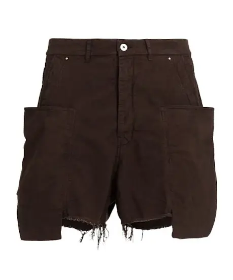 Rick Owens Stefan Cotton Cargo Shorts - Black