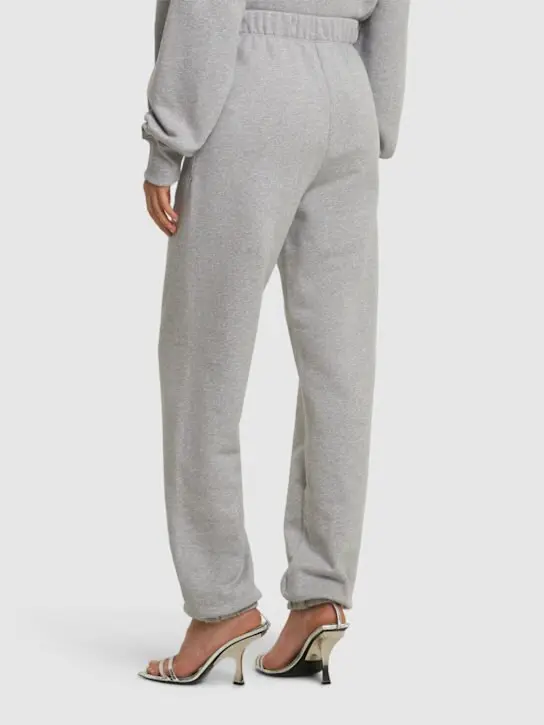 Attico Elastic Waist Sweatpants With Letter Pattern
