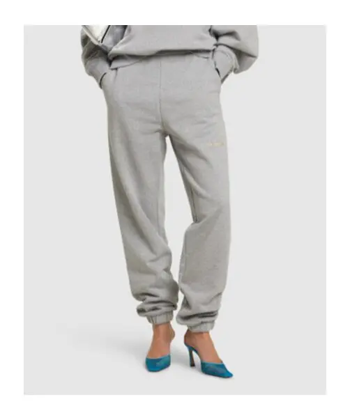 Attico Elastic Waist Sweatpants With Letter Pattern