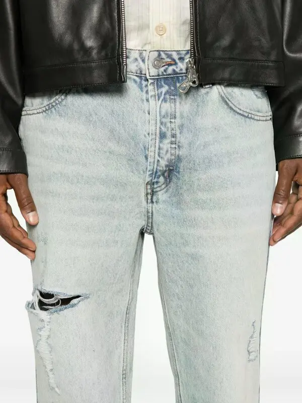 COLE BUXTON Distressed Acid-wash Jeans