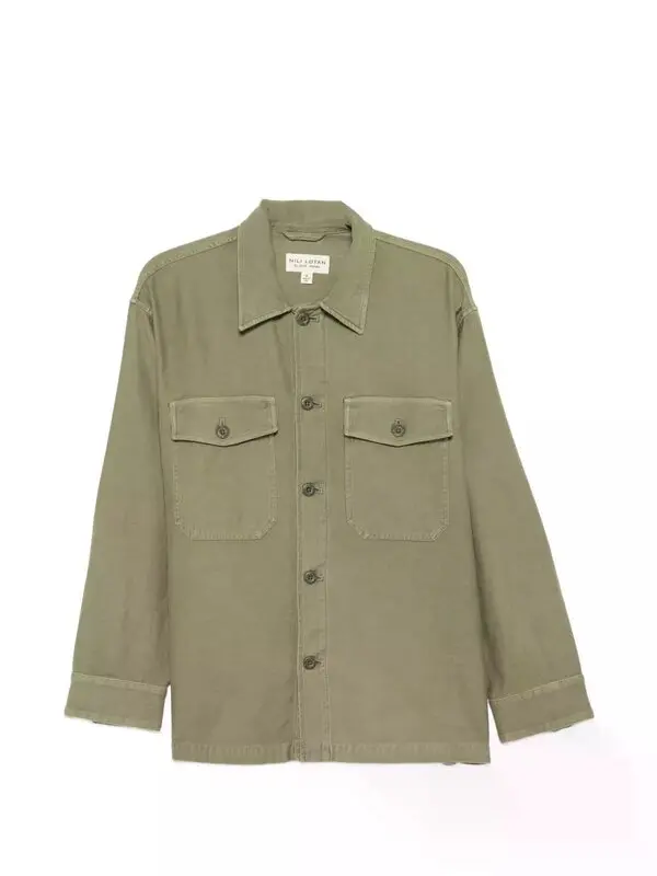 NILI LOTAN Howard Button-up Chest Pocket Shirt