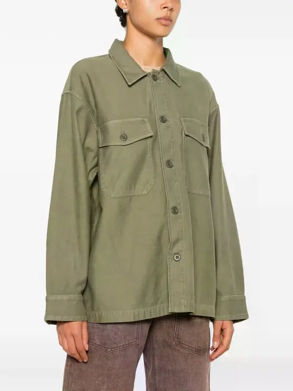 NILI LOTAN Howard Button-up Chest Pocket Shirt