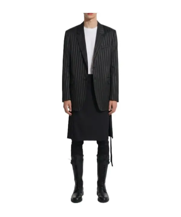 ANN DEMEULEMEESTER Knee-length Cotton Twill Kilt