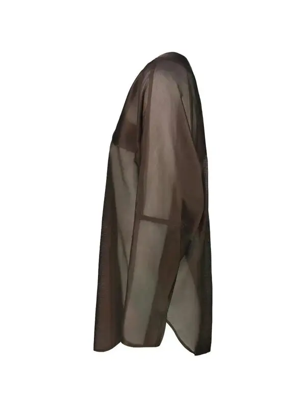 DRHOPE Sheer Panelled Blouse