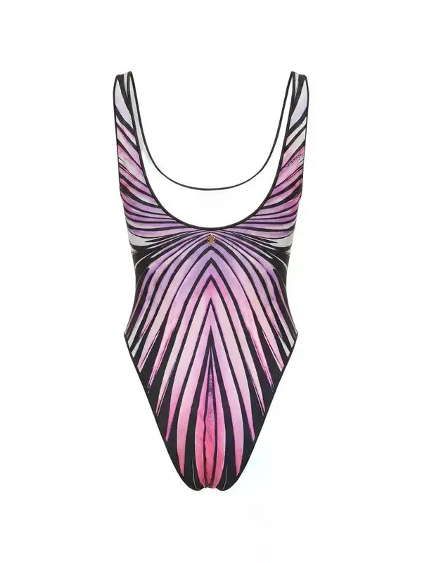 Roberto Cavalli Graphic Print One Piece Swimsuit