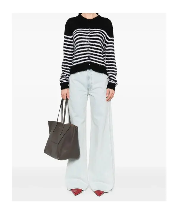 Khaite Belt Loop Wide Leg Denim Trousers