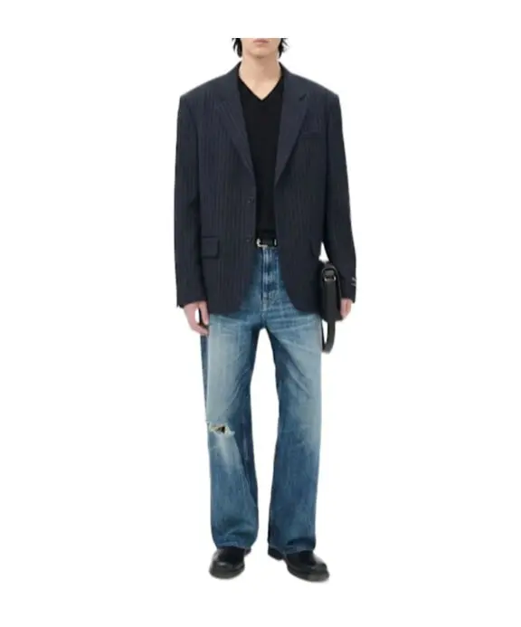 Acne Studios Pinstripe Viscose Jacket