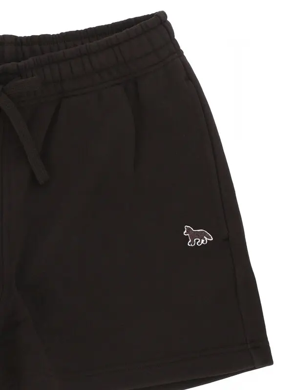 Maison Kitsuné Baby Fox Regular Jog Shorts - Black