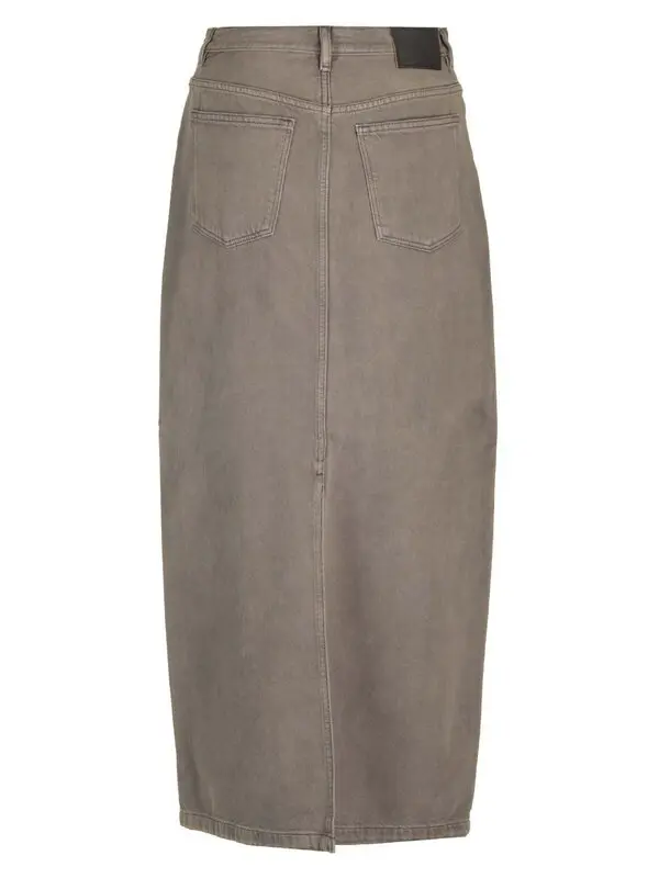 Acne Studios Denim Midi Skirt - Coal Gray