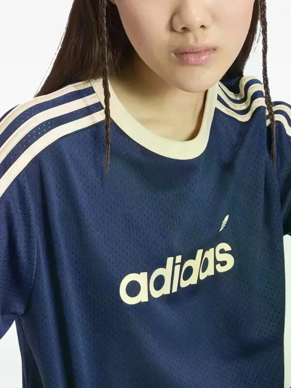 Adidas Logo Print Mesh T-shirt