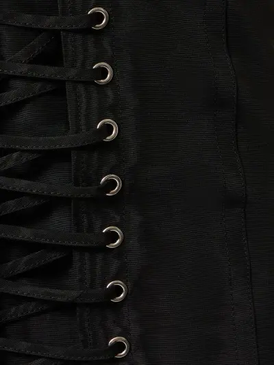 Alessandra Rich Corset Detailed Mini Dress
