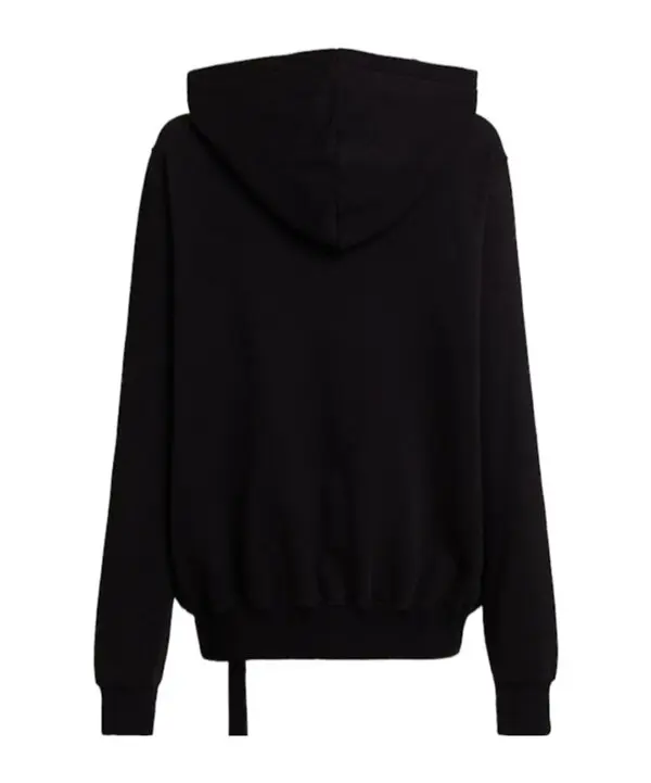 Rick Owens Oversized Hooded Cotton Sweatshirt