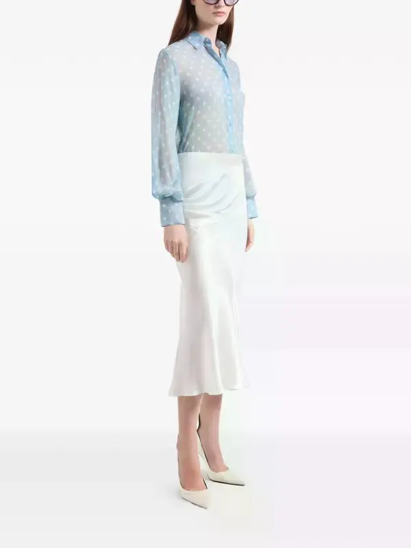 Nina Ricci Polka-dot Silk Shirt