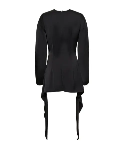 Attico Louie Asymmetrical Cut-out Mini Dress