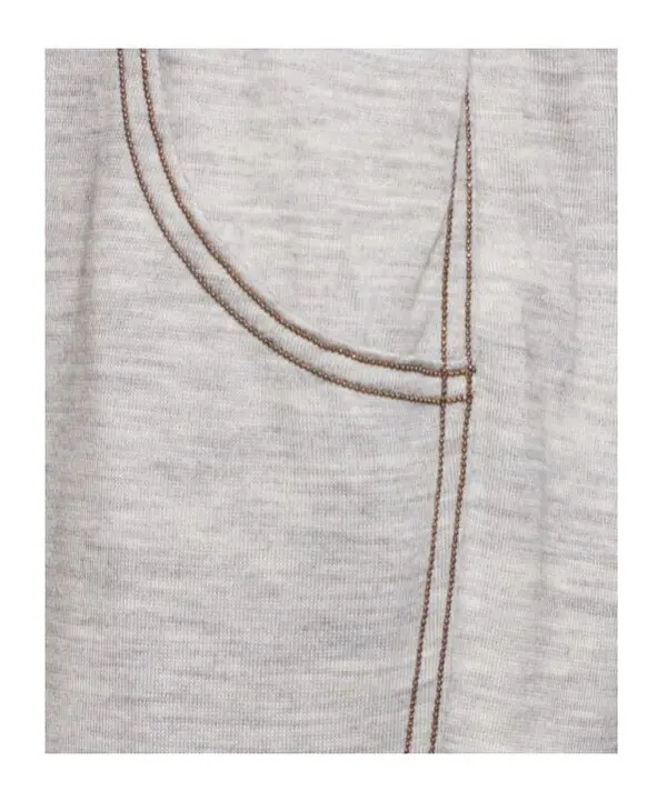 Brunello Cucinelli Wool Cashmere Wide Leg Pants
