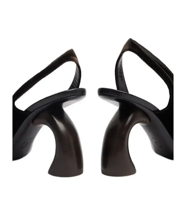 Dries Van Noten Velvet Heeled Sandals