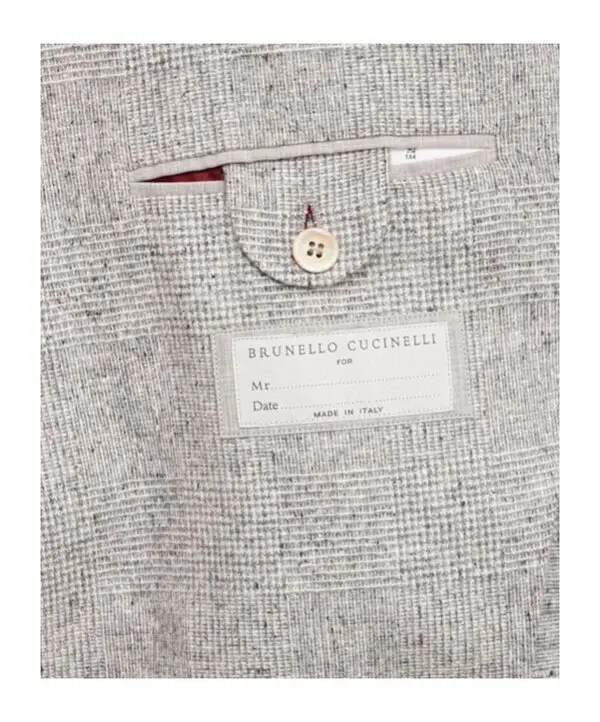 Brunello Cucinelli Double Breast Silk Blend Suit