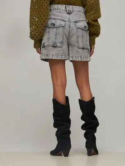 Isabel Marant Étoile Logo Denim Shorts