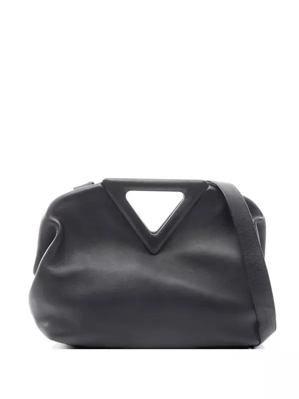 Bottega Veneta Medium Leather Two-way Handbag - Black