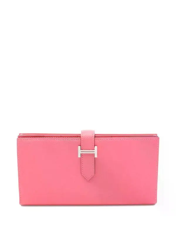 Hermès 2023 Béarn Wallet - Pink