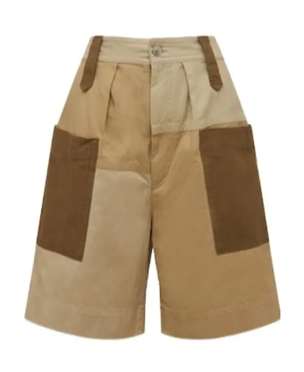 Isabel Marant Étoile Paneled Relaxed Shorts - Brown