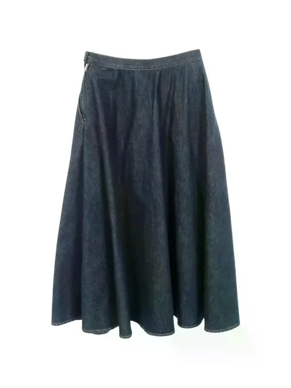 Gucci 2010s Logo-embroidered Flared Skirt