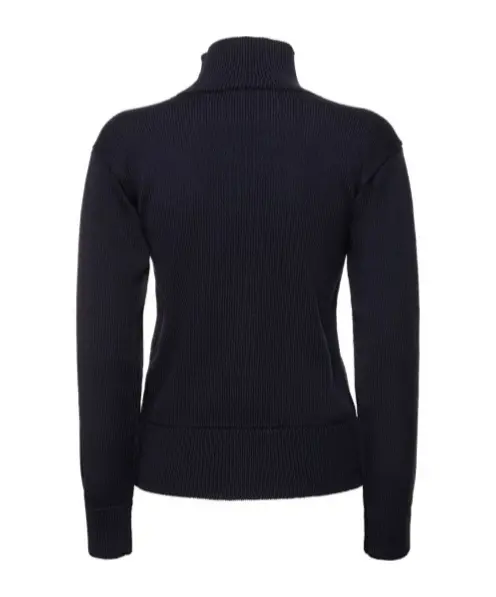 JIL SANDER Embroidered Logo Turtleneck Sweater