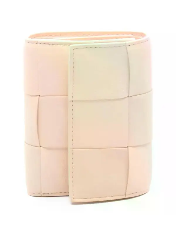 Bottega Veneta Small Cassette Tri-fold Wallet - Pink