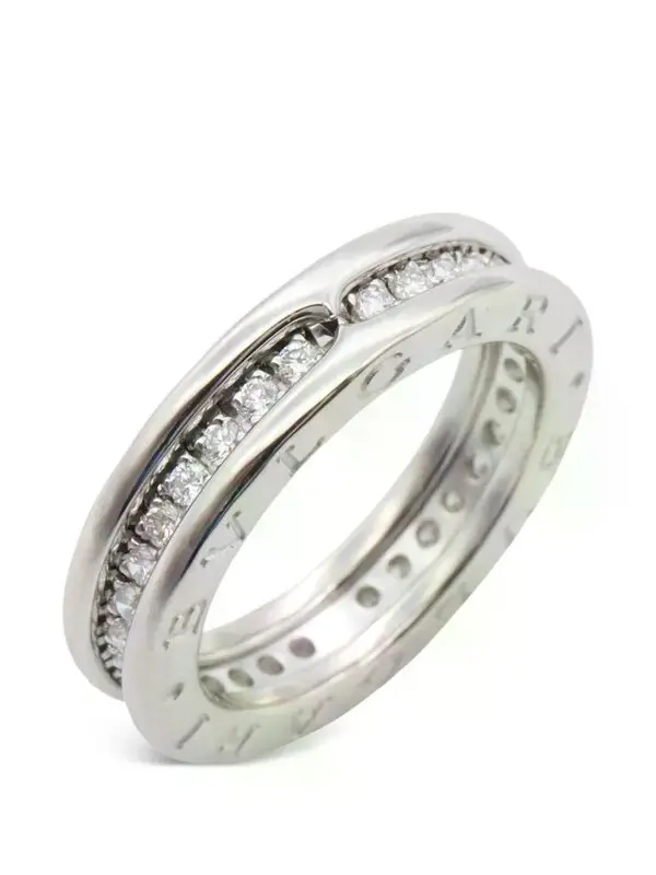 BVLGARI B.zero1 Diamond Ring In 18k White Gold - Silver