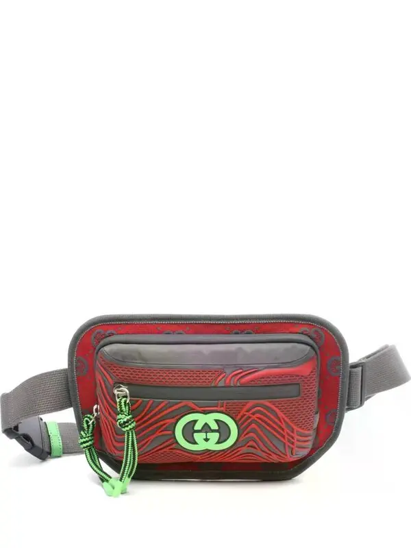 Gucci Gg Monogram Belt Bag - Grey