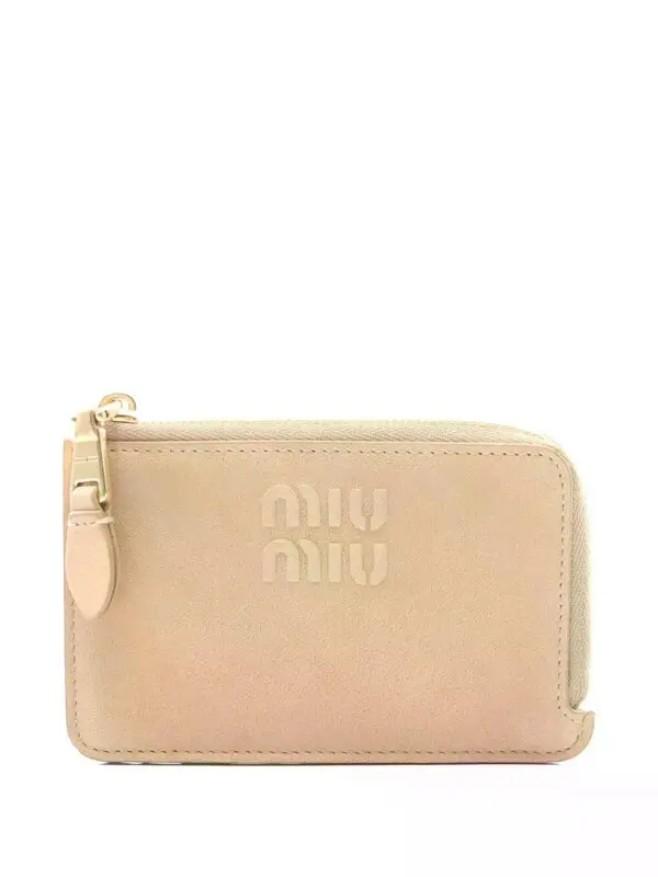 Miu Miu Nappa Leather Coin Purse - Neutrals