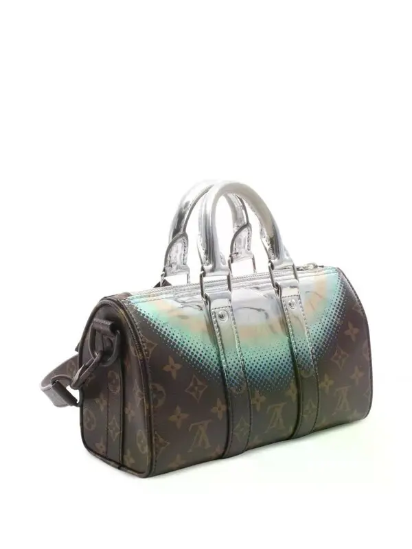 LOUIS VUITTON Monogram Metallic Nebula Keepall Bandouliere 25 - Brown