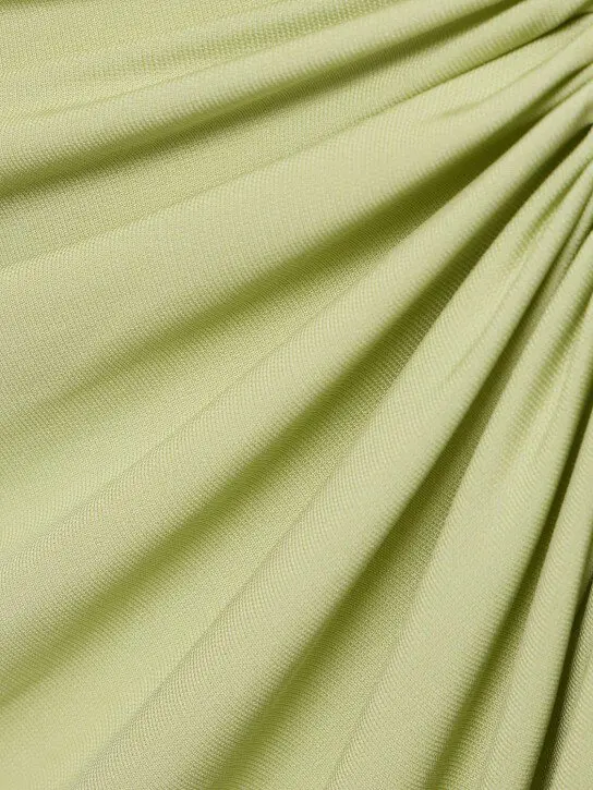 Christopher Esber Pleated Viscose Midi Skirt
