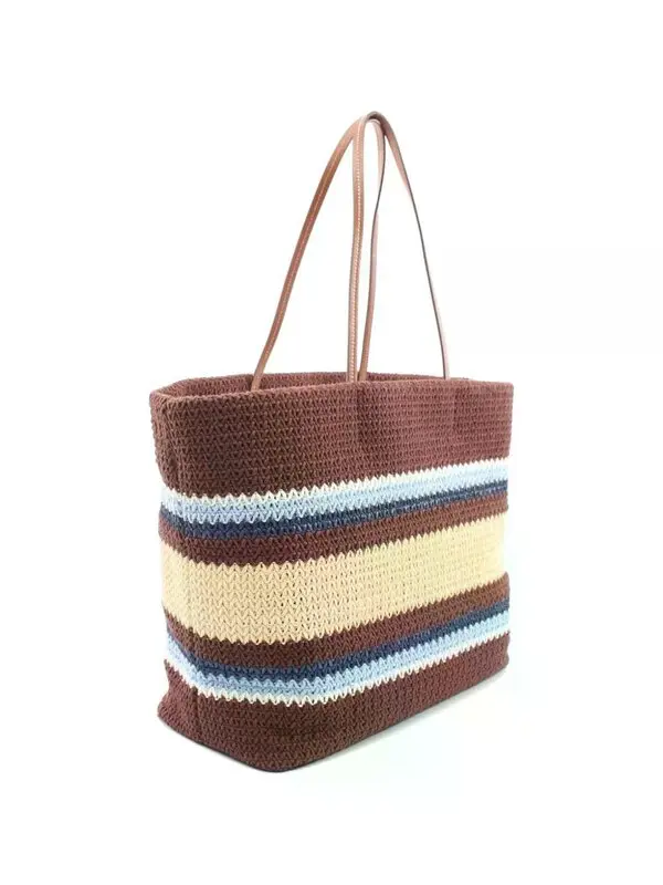 Miu Miu Raffia-effect Woven Tote Bag