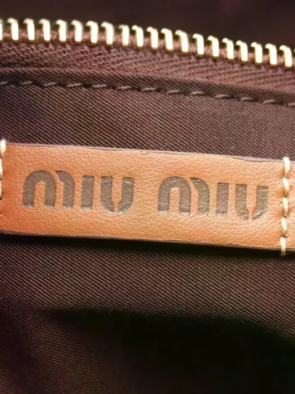 Miu Miu Raffia-effect Woven Tote Bag